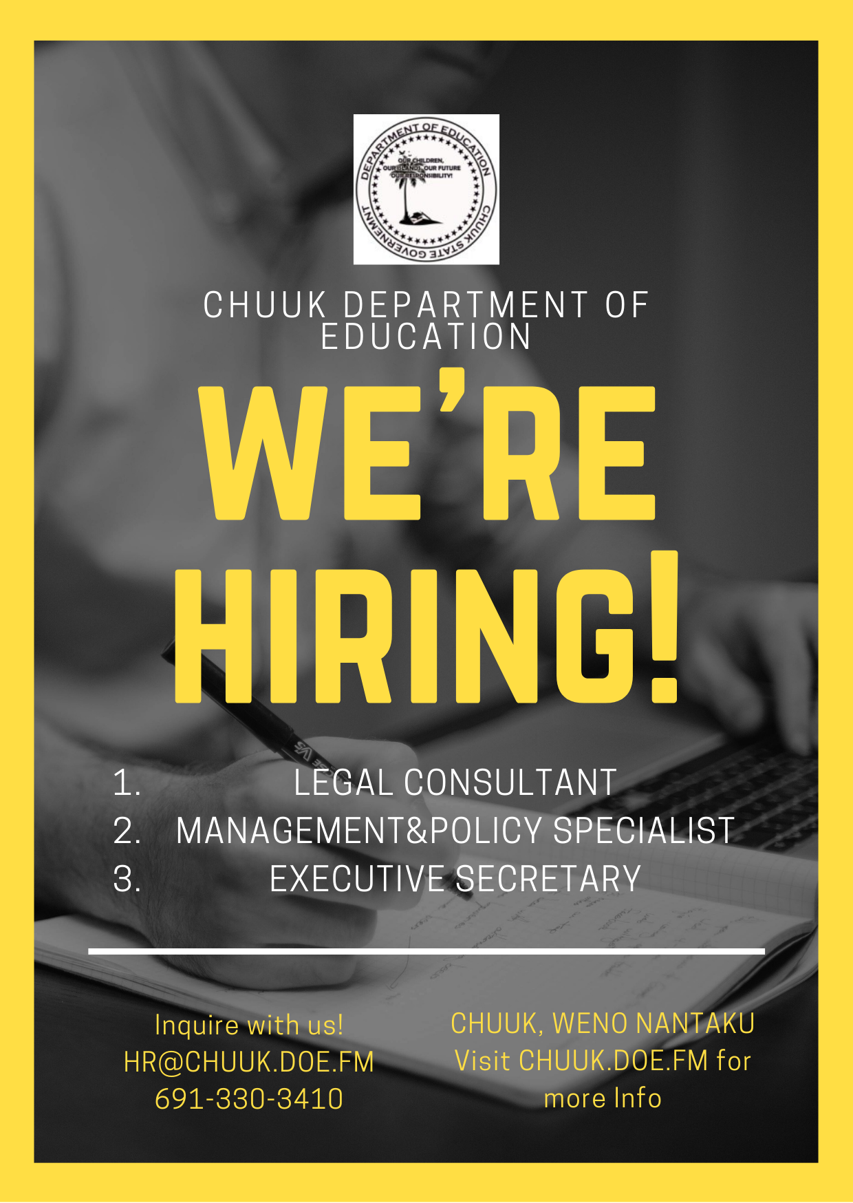 Job Vacancy - Chuuk DOE